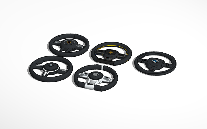 3D design Steering Wheels - Tinkercad