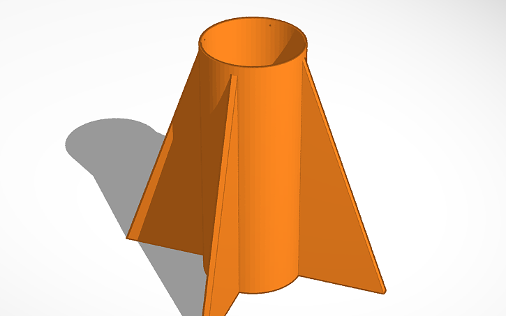 3D design Rocket Tail Piece | Tinkercad