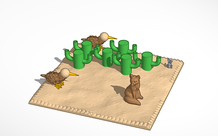 3D design Desert - Tinkercad