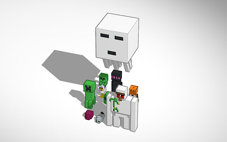 3D design Minecraft mobs - Tinkercad