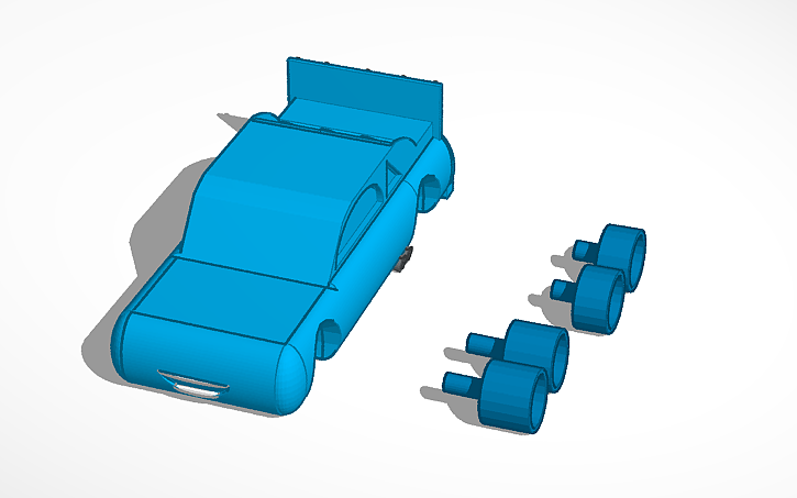 3D design pezas de rayo mcqueen dinoco | Tinkercad
