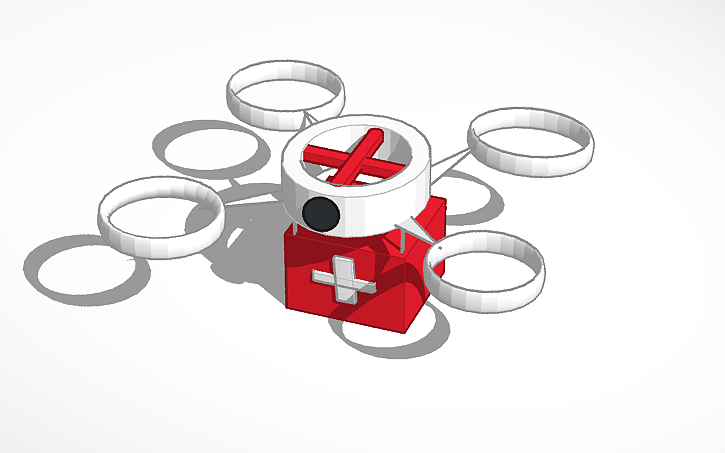 3D design Medical drone - Tinkercad