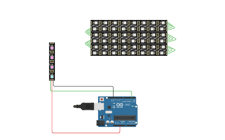 Circuit Design Neopixel Strip Tinkercad 3266