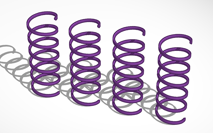 3D design rc car springs | Tinkercad