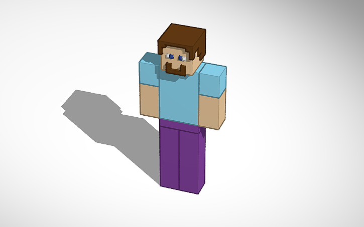 3D design steve from minecraft | Tinkercad