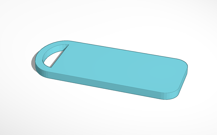 3D design Key Chain - Tinkercad