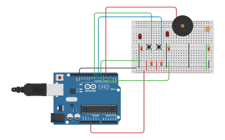 Circuit design contador - Tinkercad