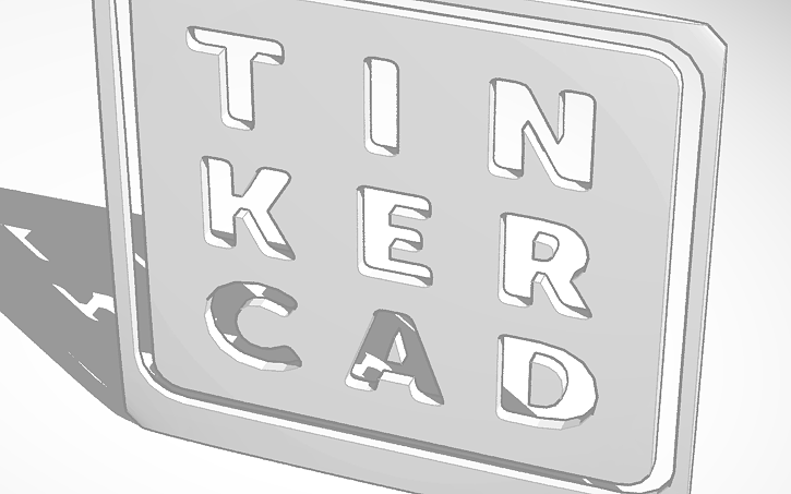 3D design Tinkercad logo | Tinkercad