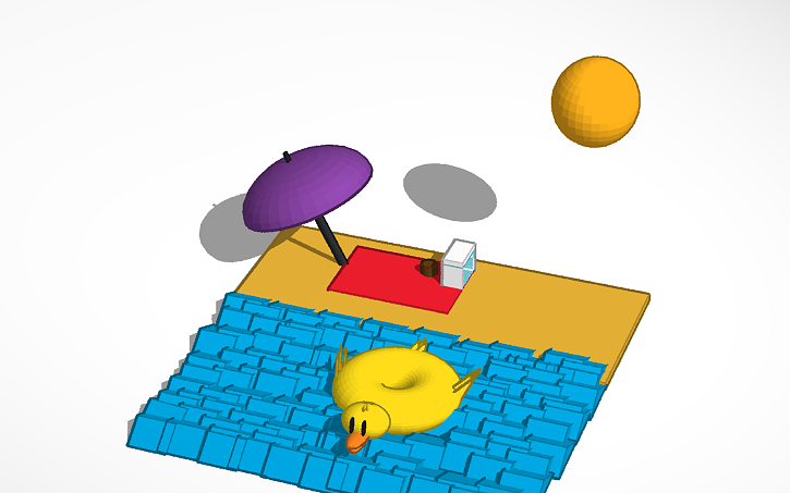 3D design A Day at the Beach | Tinkercad