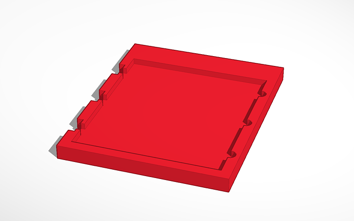 3D design Plate Holder - Tinkercad