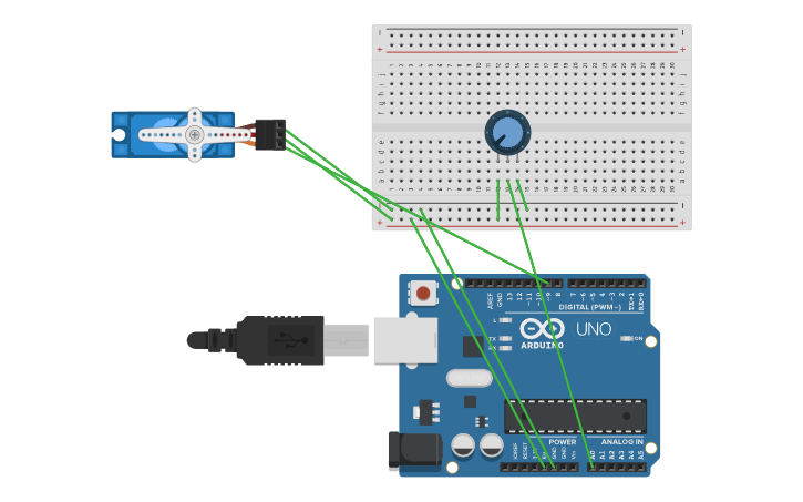 Circuit design actividad 4 tema 5 - Tinkercad