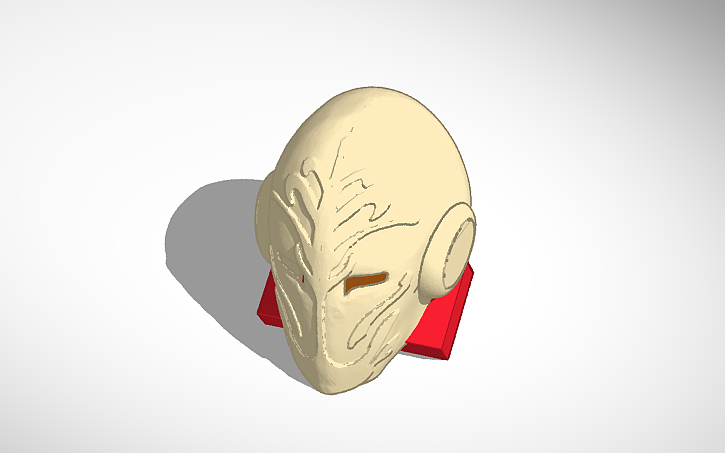 3D design temple guard - Tinkercad