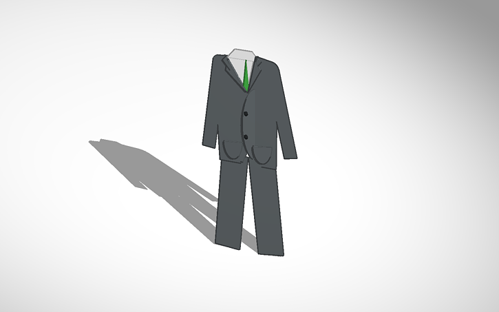 3D design suit and pants - Tinkercad