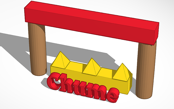 3D design Chume - Tinkercad