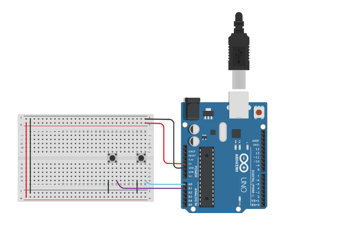 Circuit design Elevador - Tinkercad