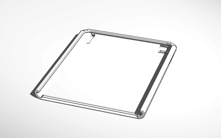 3D design iPad case Top - Tinkercad