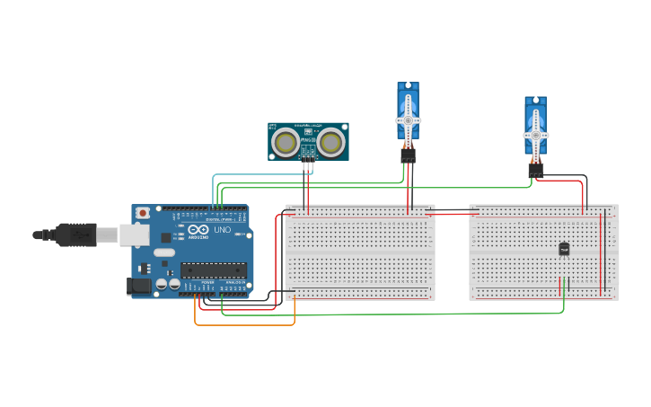 Circuit design Smart Apartment and Window System | Tinkercad