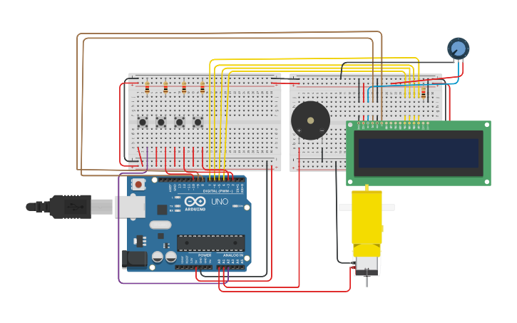 Circuit design Elevador - Tinkercad