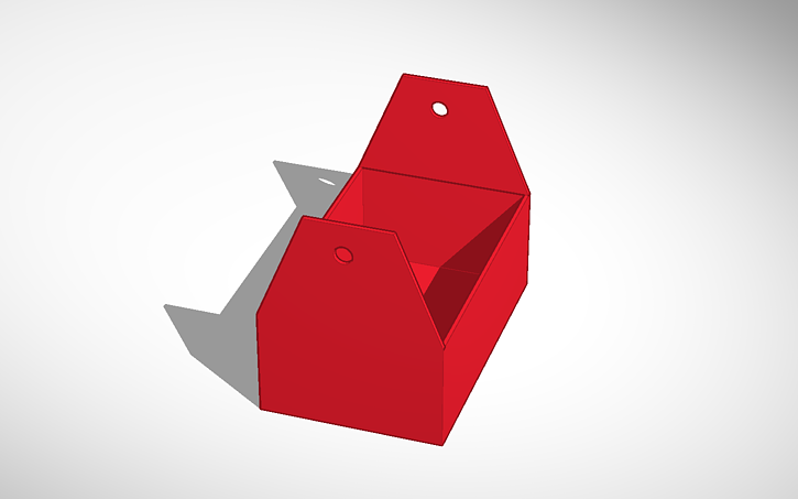 3D design Tool box 3mm walls no handle | Tinkercad