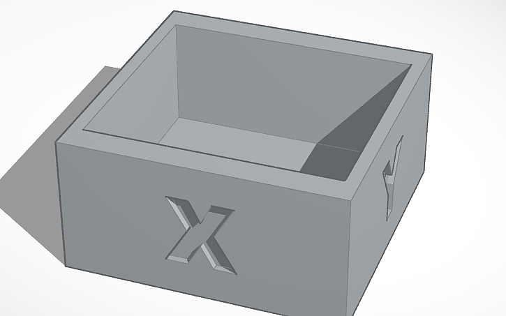 3D design Calibration Box 20x20x10 - Tinkercad