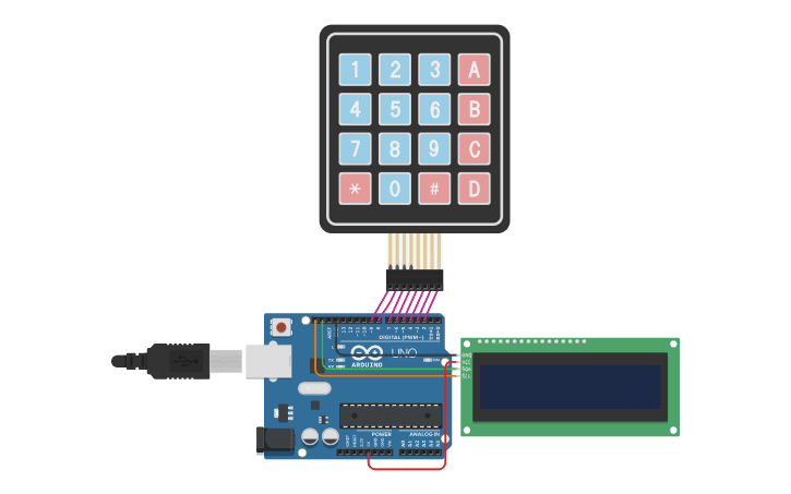 Circuit Design Hadi Purnomo Keypad Kalkulator Tinkercad