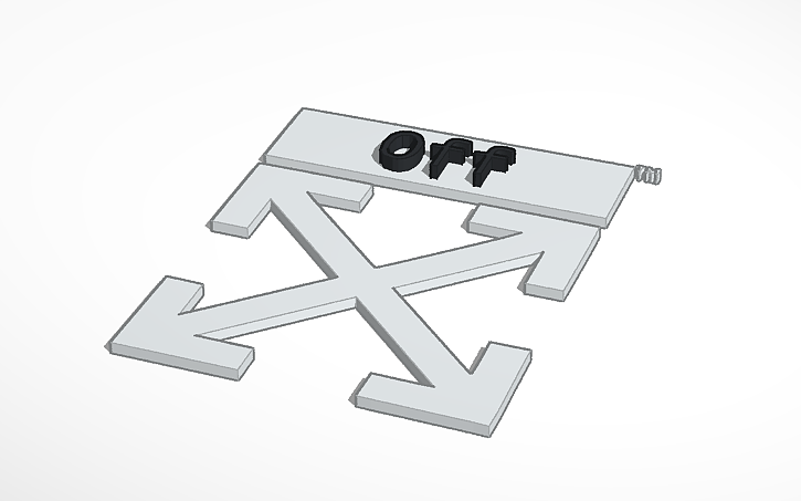 3D design off white logo | Tinkercad