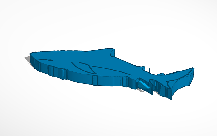 3D design Shark keychain - Tinkercad