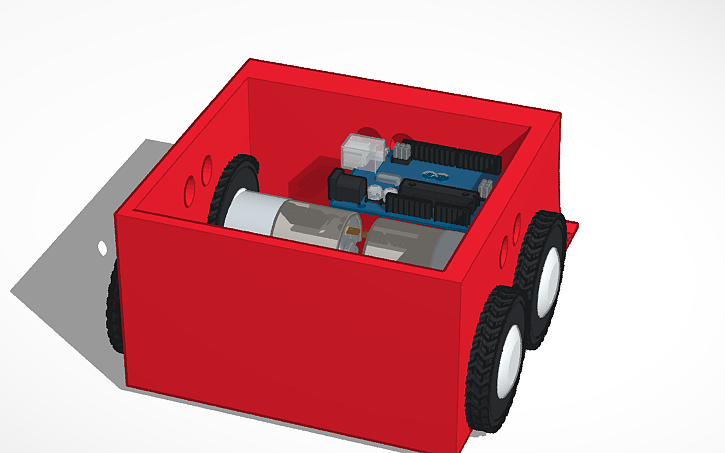 3D design sumo robot - Tinkercad