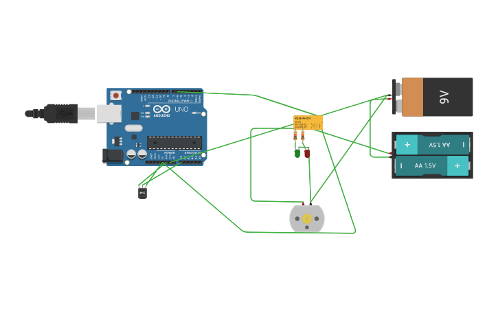 Circuit design DC MOTOR FAN - Tinkercad