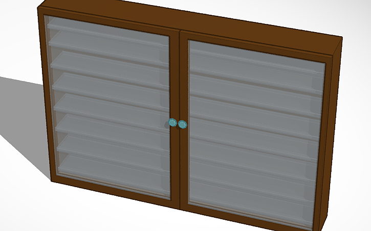 3D design display case - Tinkercad