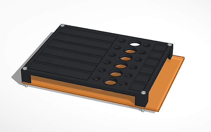 3D design Tray for Antigen test Saliva - Tinkercad