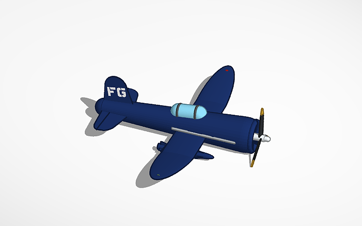 3D design FG-Class Battleplane - Tinkercad