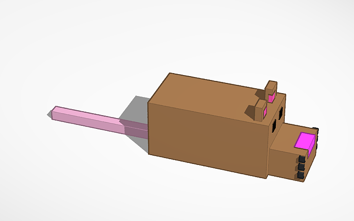 3D design rat - Tinkercad