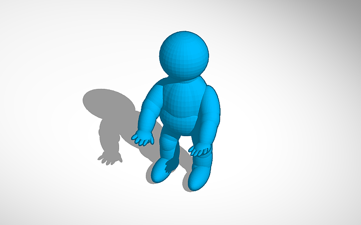 3D design Person Model - Tinkercad