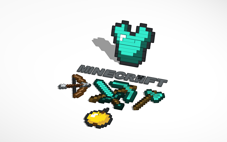3D design Minecraft gear - Tinkercad