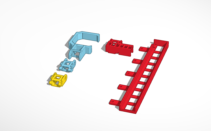 3D design 3DPBurner Chain System - Tinkercad