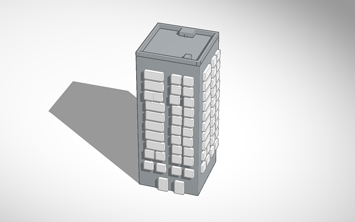 3D design skyscraper - Tinkercad