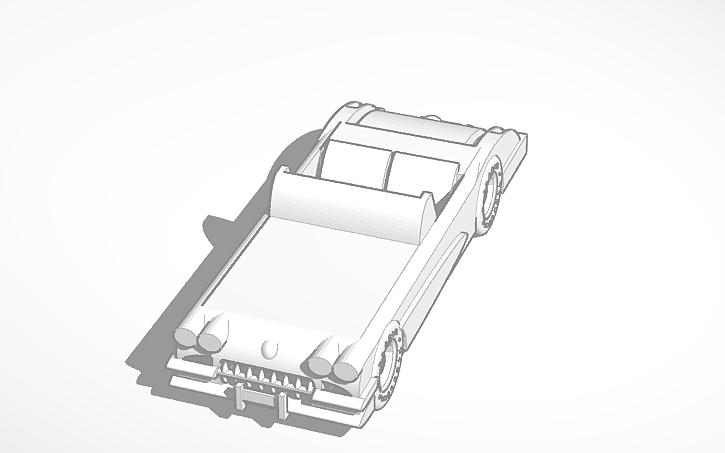 3D design 1960 Corvette - Tinkercad