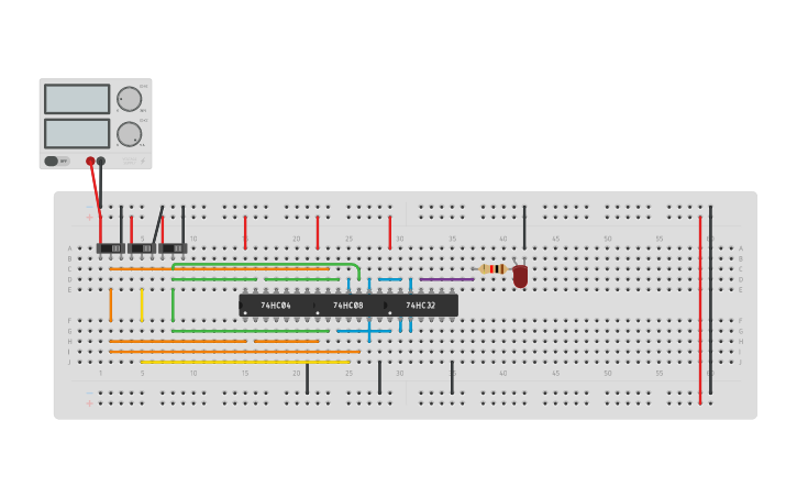 Circuit design Activity 2.1.3 AOI Logic Implementation - Tinkercad