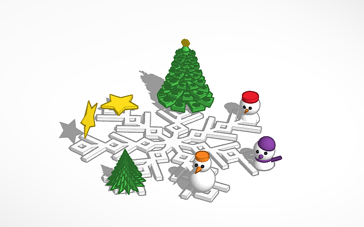 3D design Christmas - Tinkercad