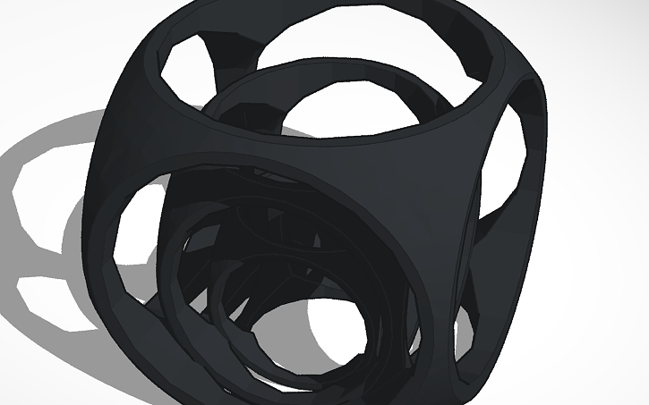 3D design gyro cube - Tinkercad
