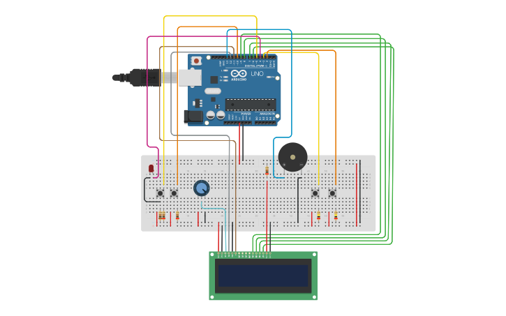 Circuit design Ping Pong Game - Tinkercad Circuit design Ping Pong Game - Tinkercad