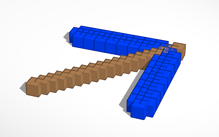 3D design my special pickaxe for minecraft! | Tinkercad