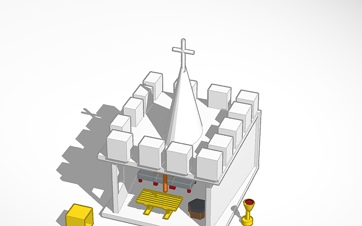 3D design Church - Tinkercad