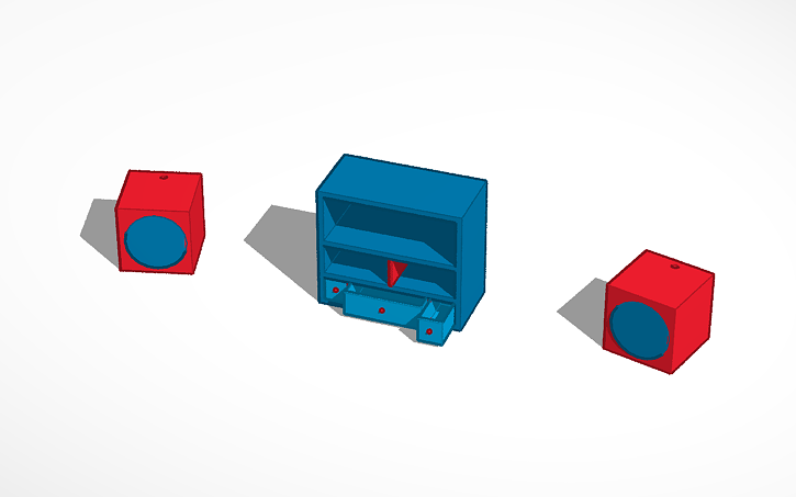 3D design Rick's Speaker and Mixer Stands | Tinkercad