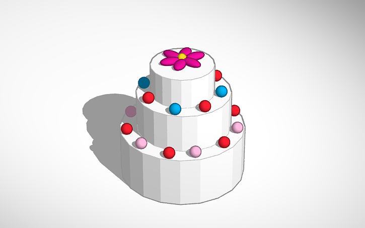 3D design Wedding Cake | Tinkercad