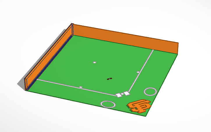 3D design Giants Baseball field | Tinkercad