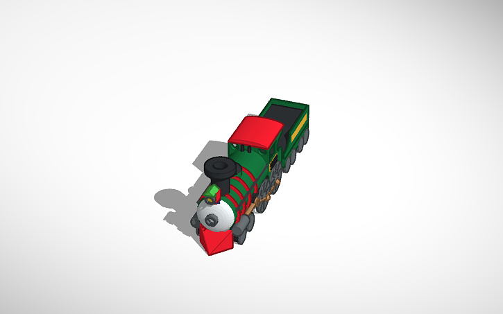 3D design Christmas Train - Tinkercad