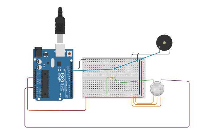 Circuit design Practica de gas - Tinkercad