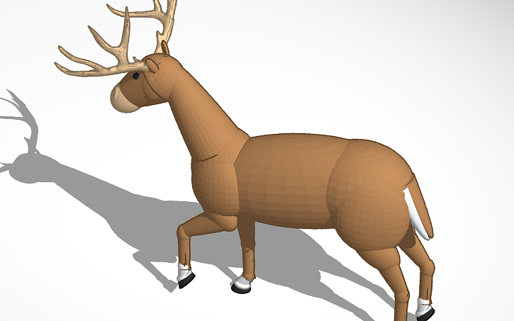 3D design Deer - Tinkercad